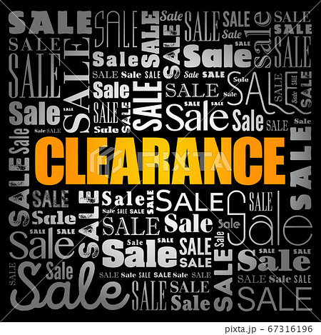 Clearance sale word cloud collageのイラスト素材 [67316196] - PIXTA
