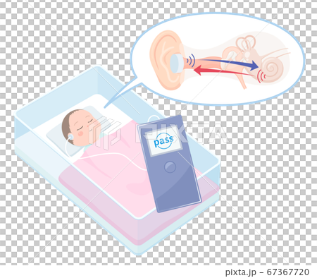 Illustration of newborn hearing... - Stock Illustration [67367720] - PIXTA
