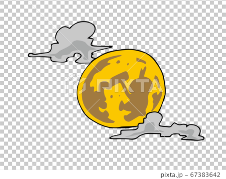 Rabbit moon with mochi - Stock Illustration [67383642] - PIXTA