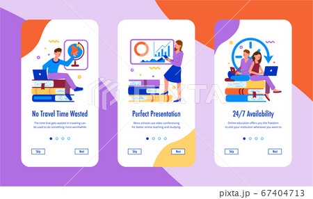 Online Education Vertical Bannersのイラスト素材 [67404713] - PIXTA