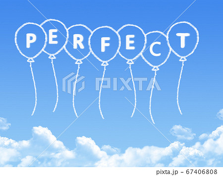 Cloud shaped as perfect Messageのイラスト素材 [67406808] - PIXTA
