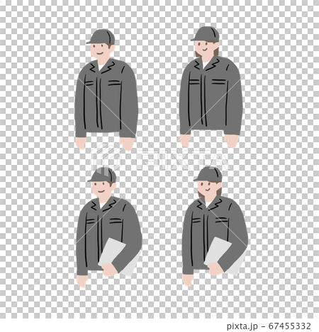 Person wearing work clothes - Stock Illustration [67455332] - PIXTA