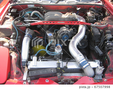 マツダRX-7（FD3S）のエンジンルームの写真素材 [67507998] - PIXTA