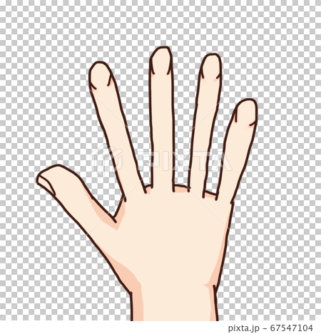 One hand outstretched - Stock Illustration [67547104] - PIXTA