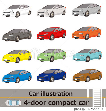 4 Door Car Vector Classic Business Luxary Class Sedan Car. 4 Door Car