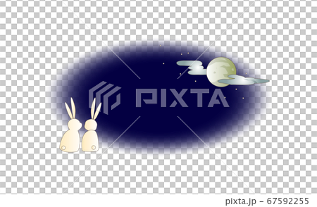 The 15th night Otsukimi rabbit - Stock Illustration [67592255] - PIXTA