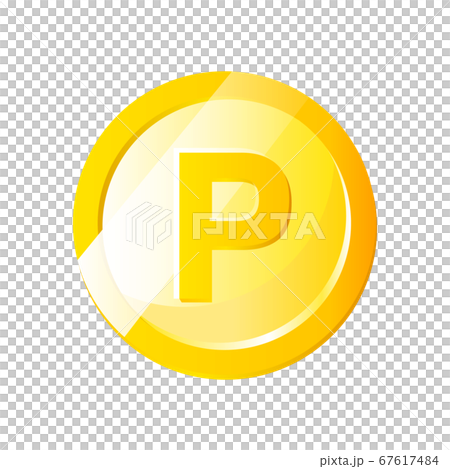 Vector illustration of coin points (front) - Stock Illustration ...
