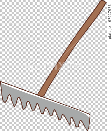 Hand drawn rake - Stock Illustration [67617678] - PIXTA