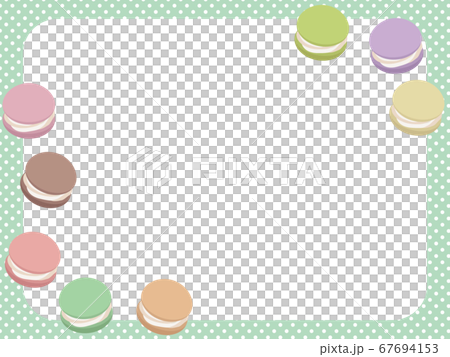 Macaron Frame - Stock Illustration [67694153] - PIXTA