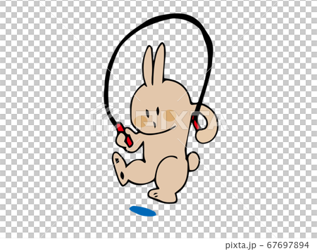Rabbit skipping rope - Stock Illustration [67697894] - PIXTA