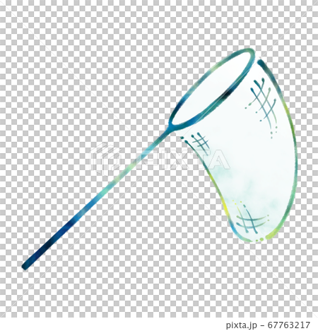 Blue insect net drawn in watercolor style - Stock Illustration ...