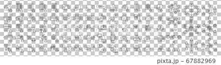 Telework icon set - Stock Illustration [67882969] - PIXTA