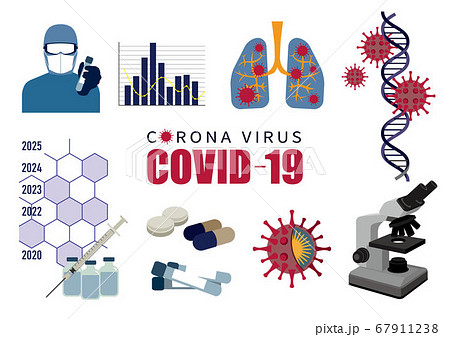 COVID_19_illustration_colorのイラスト素材 [67911238] - PIXTA