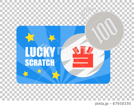 Illustration of scraping a scratch card with coins - Stock Illustration ...