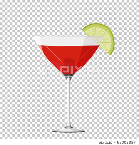 Cosmopolitan cocktail realistic vector... - Stock Illustration ...
