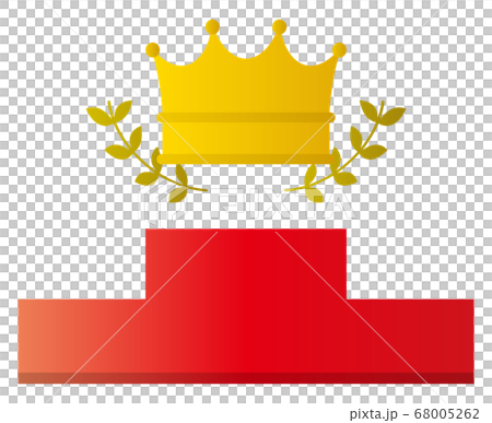 Crown and podium - Stock Illustration [68005262] - PIXTA