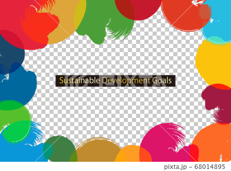 Abstract frame of SDGs designated color - Stock Illustration [68014895 ...
