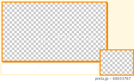 Simple stripe screen frame, orange, live game,... - Stock Illustration ...