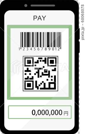 QR code payment screen image - Stock Illustration [68068078] - PIXTA