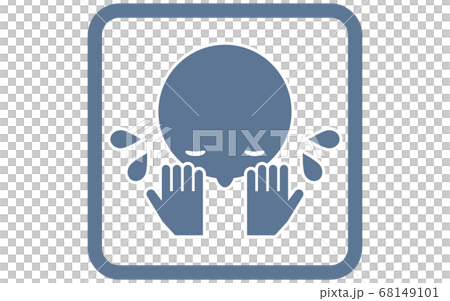 Simple icon illustration to wash your face - Stock Illustration ...