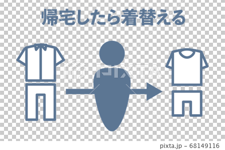 Simple icon illustration of changing clothes - Stock Illustration ...