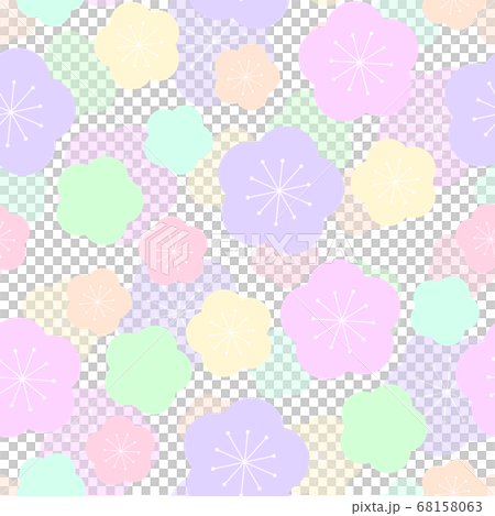 Pastel plum seamless pattern 4 - Stock Illustration [68158063] - PIXTA