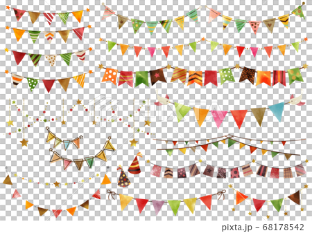 Watercolor style autumn garland handwriting - Stock Illustration ...
