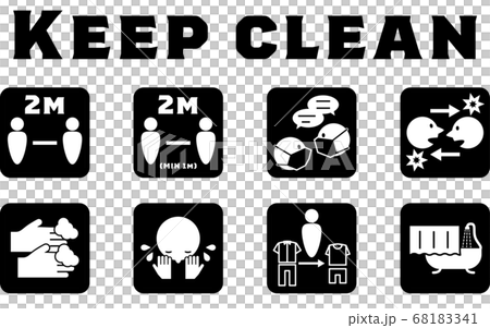 Icon illustration set of precautions for... - Stock Illustration ...