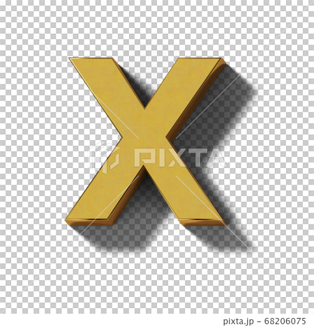 Realistic gold block letters (transparent... - Stock Illustration ...