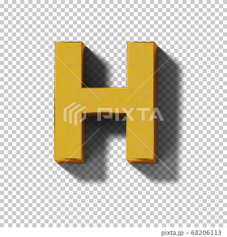 Realistic gold block letters (transparent... - Stock Illustration ...