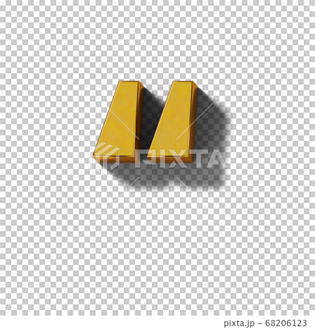 Realistic gold block letters (transparent... - Stock Illustration ...