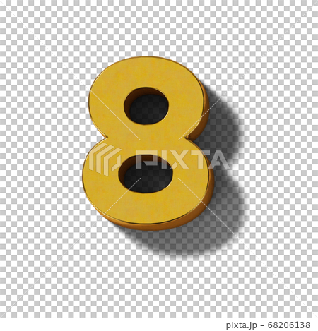 Realistic gold block letters (transparent... - Stock Illustration ...