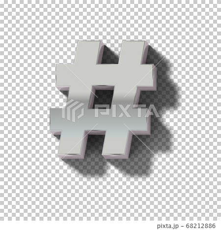 Realistic silver block letters - Stock Illustration [68212886] - PIXTA