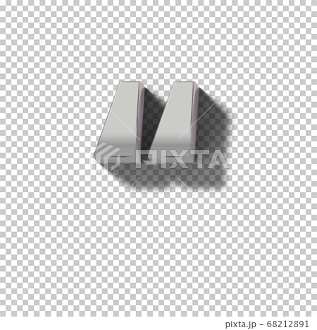 Realistic silver block letters - Stock Illustration [68212891] - PIXTA