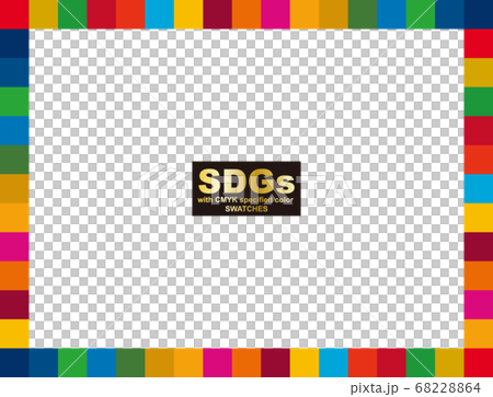 SDGs CMYK designated color background/frame 2 - Stock Illustration ...