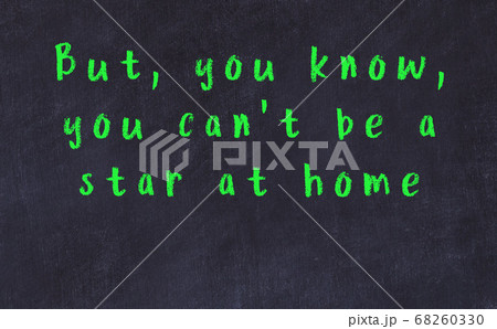 Chalk wise inscription on black chalkboardのイラスト素材 [68260330] - PIXTA