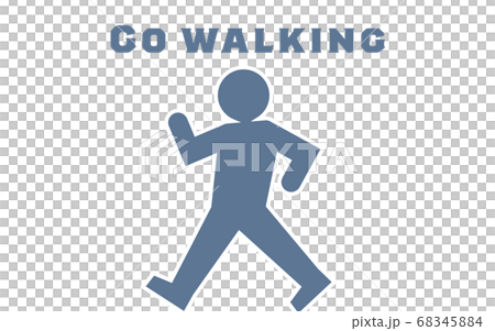 Icon to recommend walking to work - Stock Illustration [68345884] - PIXTA