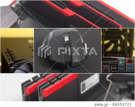 Collage of personal computer components.の写真素材 [68353721] - PIXTA