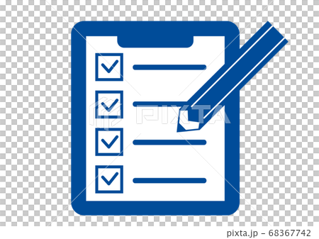Illustration of questionnaire board and pencil - Stock Illustration ...