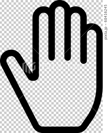 Stop (hand) pictogram - Stock Illustration [68416245] - PIXTA