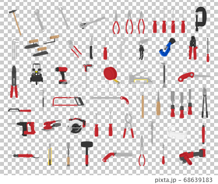 工具イラストセット素材 ／ ベクターのイラスト素材 [68639183] - PIXTA