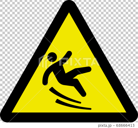 Sliding attention pictogram - Stock Illustration [68666413] - PIXTA