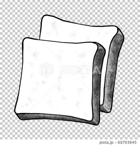 Square bread with shadow - Stock Illustration [68703645] - PIXTA