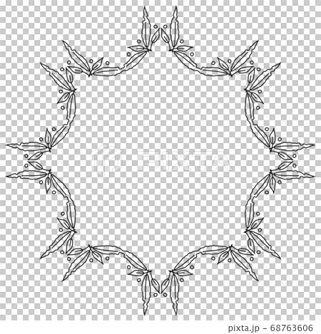 Hand-drawn line drawing vector frame - Stock Illustration [68763606 ...