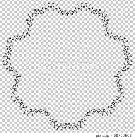 Hand-drawn line drawing vector frame - Stock Illustration [68763608 ...