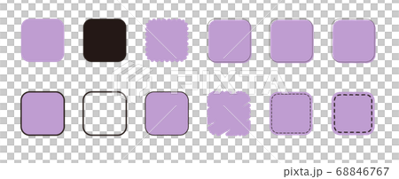 Light purple rounded squares - Stock Illustration [68846767] - PIXTA
