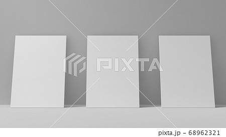 3D banner poster mockup template background. 3Dのイラスト素材 [68962321] - PIXTA