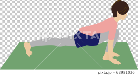 Yoga pose 18 - Stock Illustration [68981036] - PIXTA