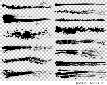 Ink decorative ruled line Splash handwritten... - Stock Illustration ...