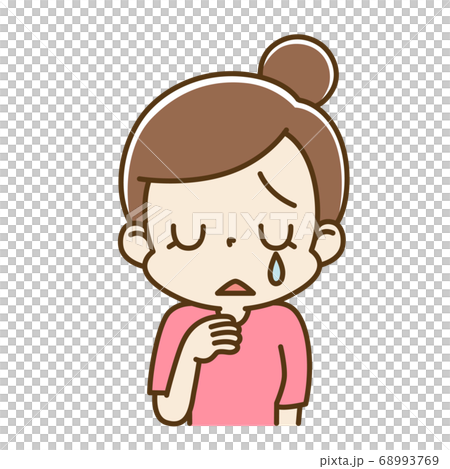 Sad young woman mom - Stock Illustration [68993769] - PIXTA